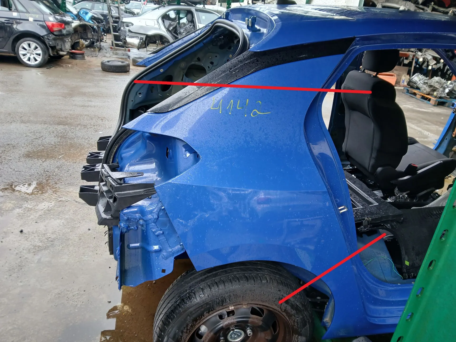 Right rear quarter panel of Collision for OPEL Corsa F 2019 - 2026 ...