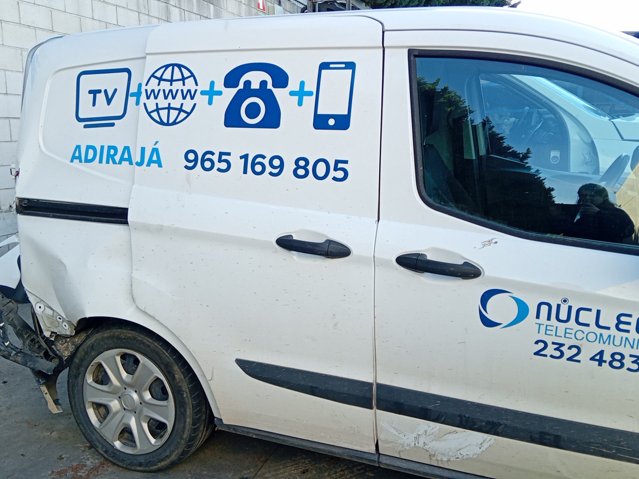 Puerta Lateral Corrediza Derecha para FORD TRANSIT COURIER B460 Caixa - Ambiponto