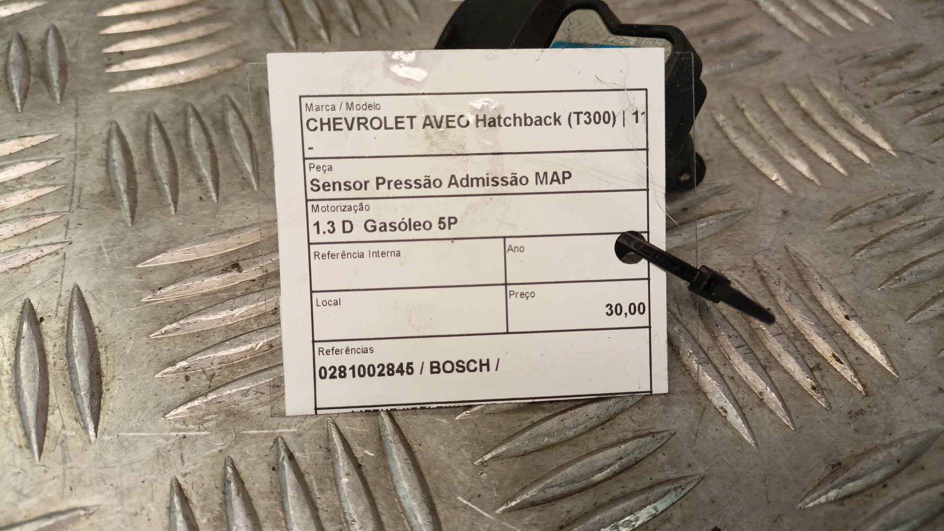 Map sensor for CHEVROLET AVEO Hatchback - Original Used Auto Parts With ...