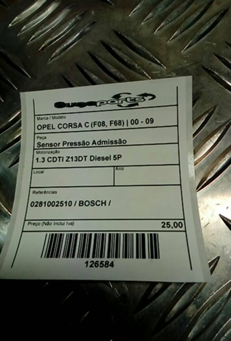 Map sensor for OPEL CORSA C - Original Used Auto Parts With Warranty ...