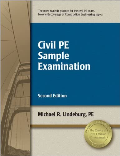 Civil PE sample examination كتاب pdf بواسطه مايكل ليندبرج - YSK Books