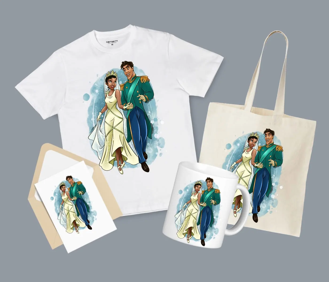 princess-Tiana-and-prince-Naveen-png-sublimation-design