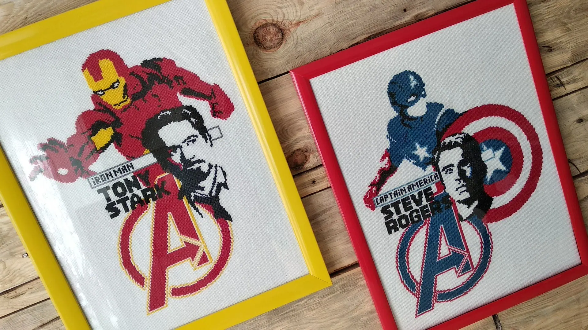 Cross Stitch Pattern Steve Rogers Captain America Marvel MCU