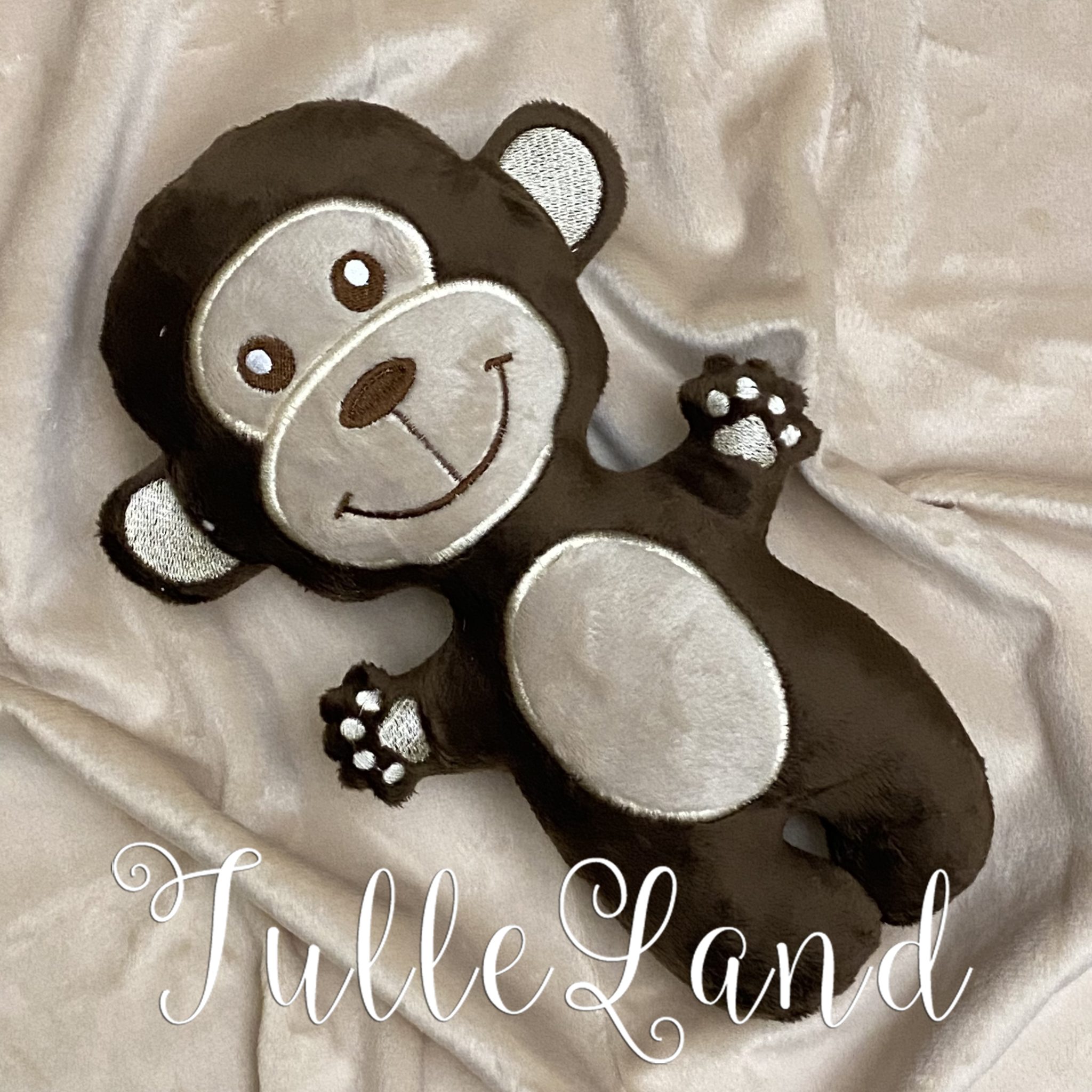 Monkey Toy In The Hoop design for Machine Embroidery