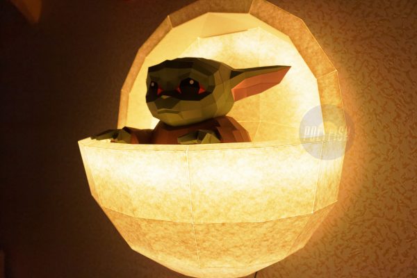 DIY Baby Yoda Grogu template Papercraft PDF - Crealandia
