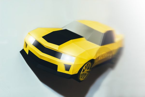 DIY Chevrolet Camaro template Papercraft PDF - Crealandia
