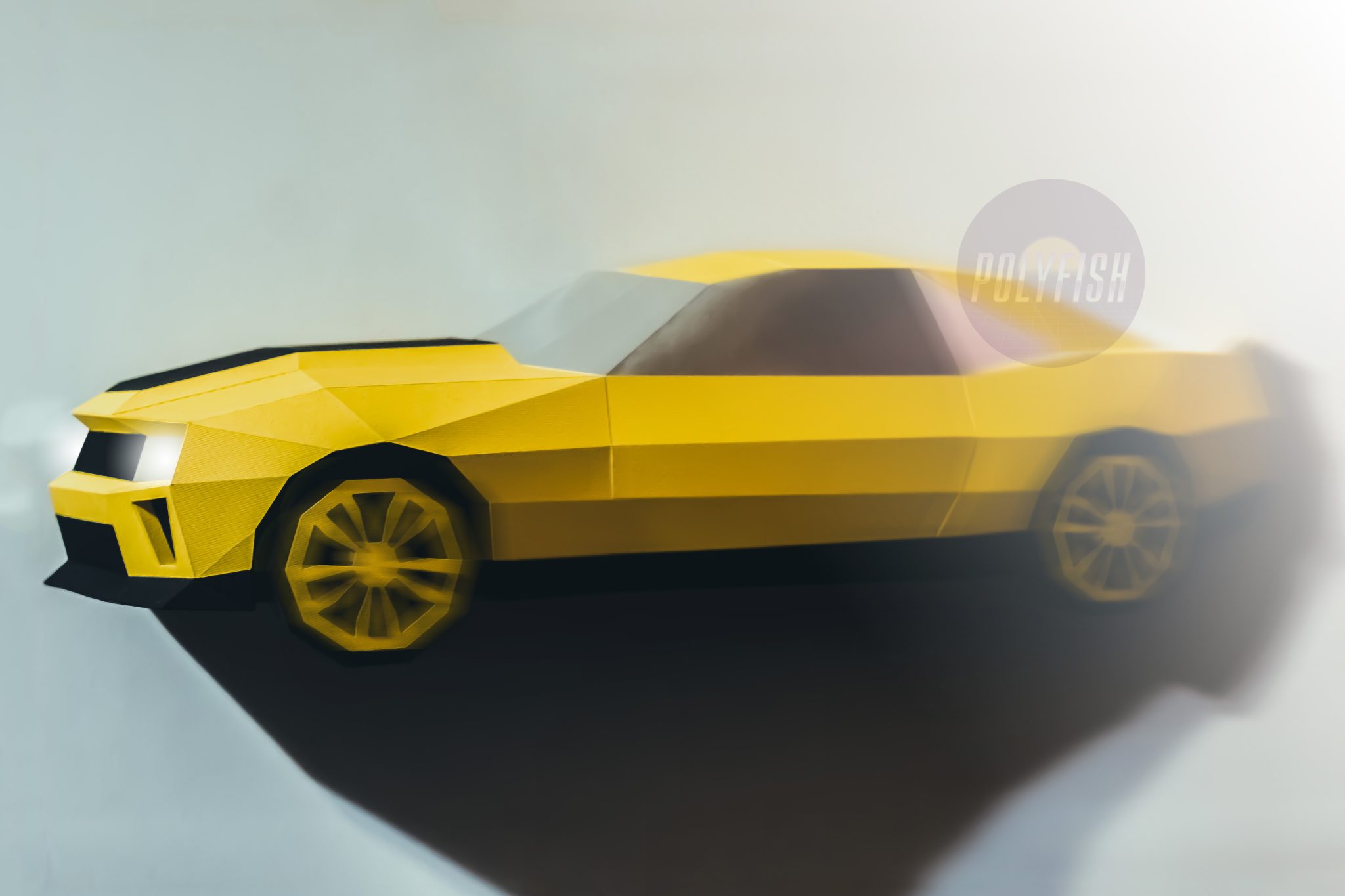 DIY Chevrolet Camaro template Papercraft PDF - Crealandia