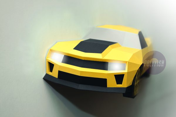 DIY Chevrolet Camaro template Papercraft PDF - Crealandia