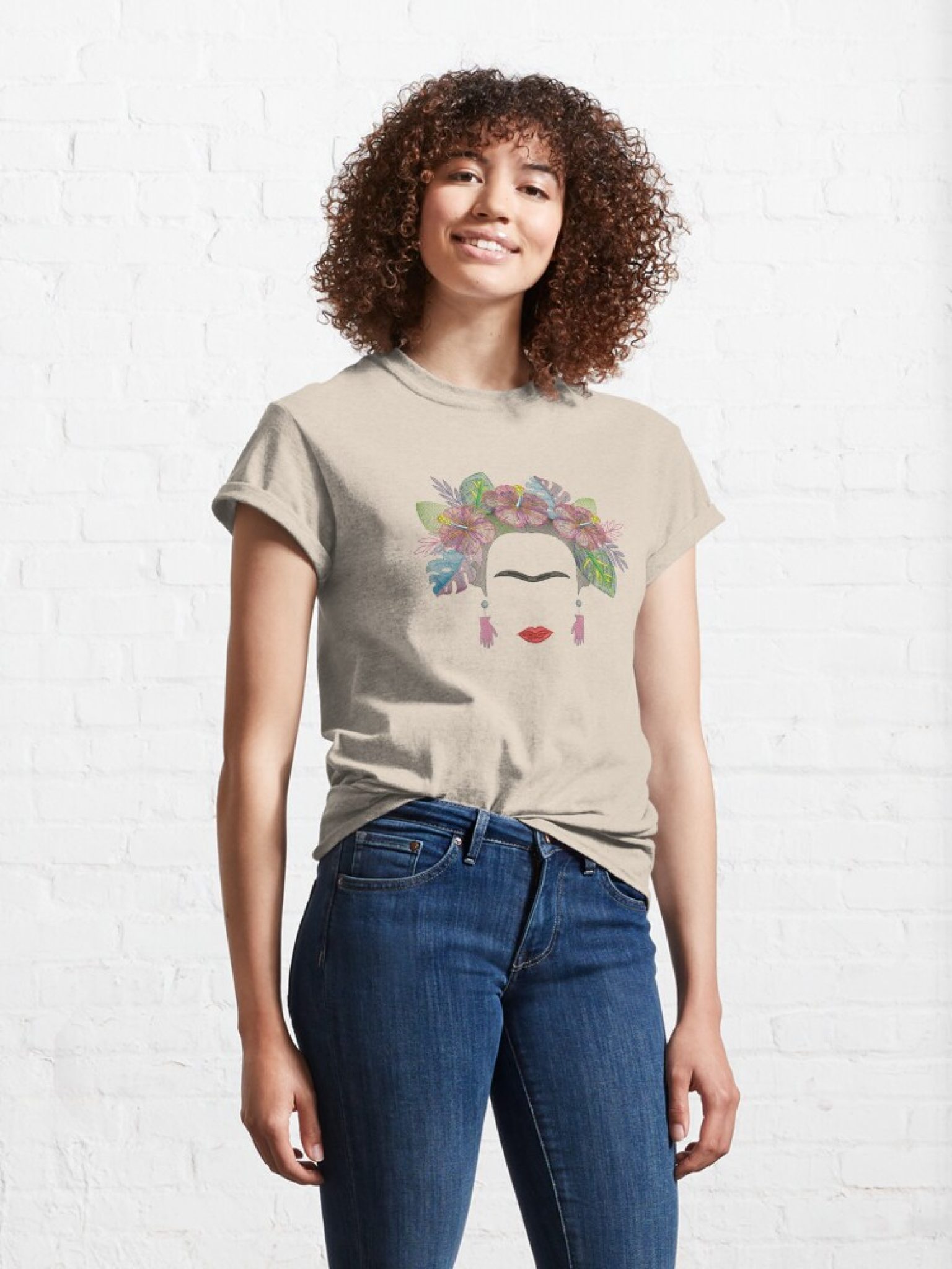 Machine embroidery design Frida Kahlo Tropics - Crealandia