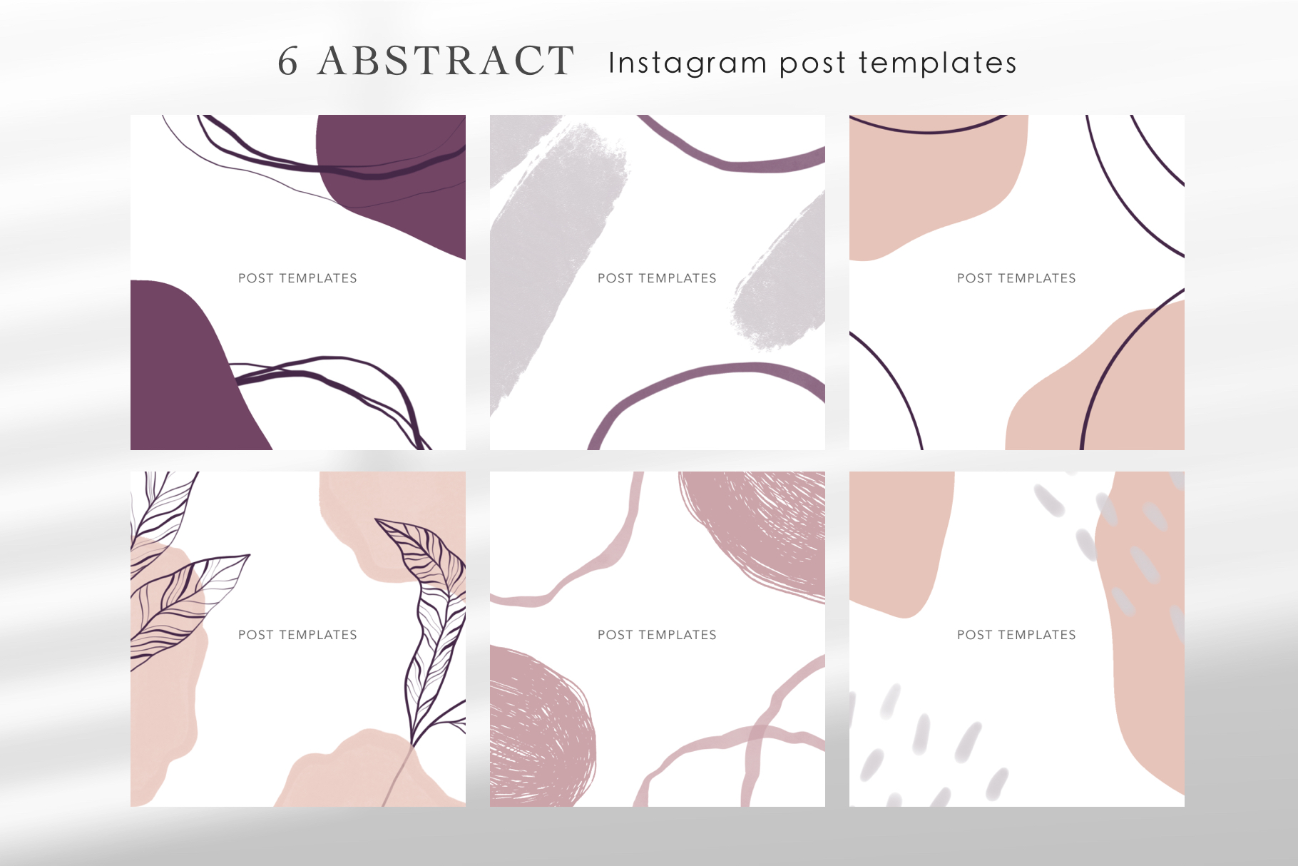 Abstract Instagram Post Templates Social Media Templates