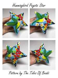 Peyote Star Pattern Hummingbird - Tropical Beaded Star Seed Bead ...