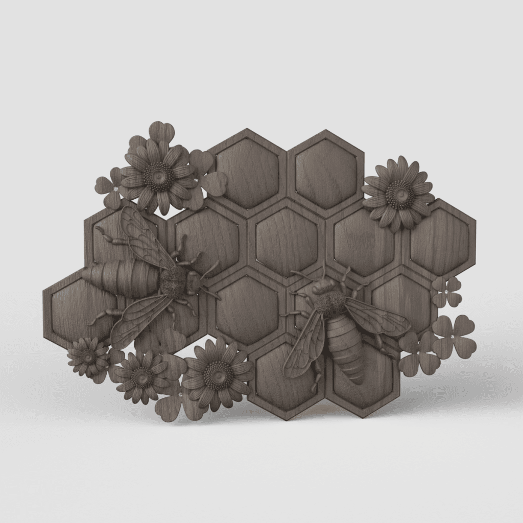 3D Model STL CNC Router file 3dprintable Parrot Panel