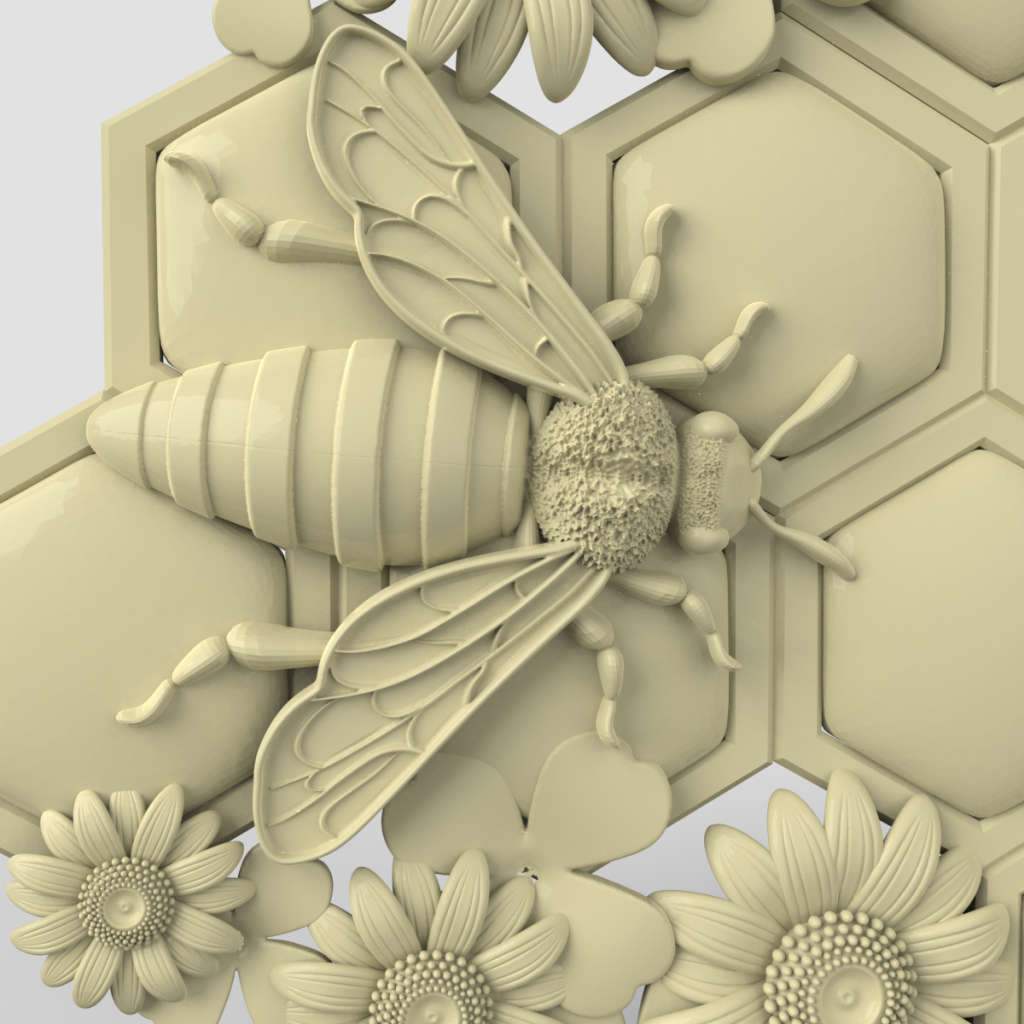 3D Model STL CNC Router file 3dprintable Parrot Panel
