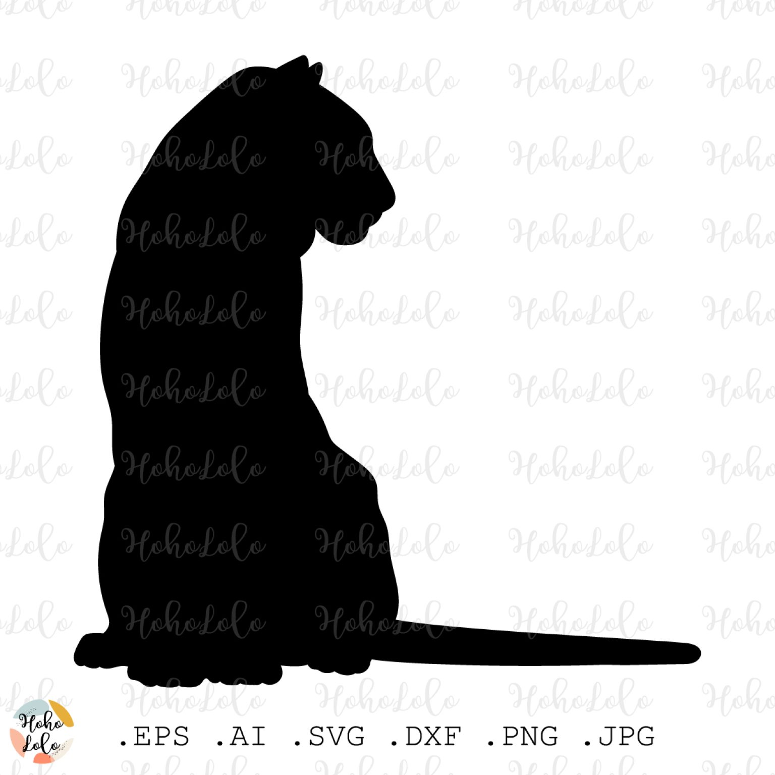 Tiger Svg Leopard Puma Silhouette Cricut Stencil Dxf