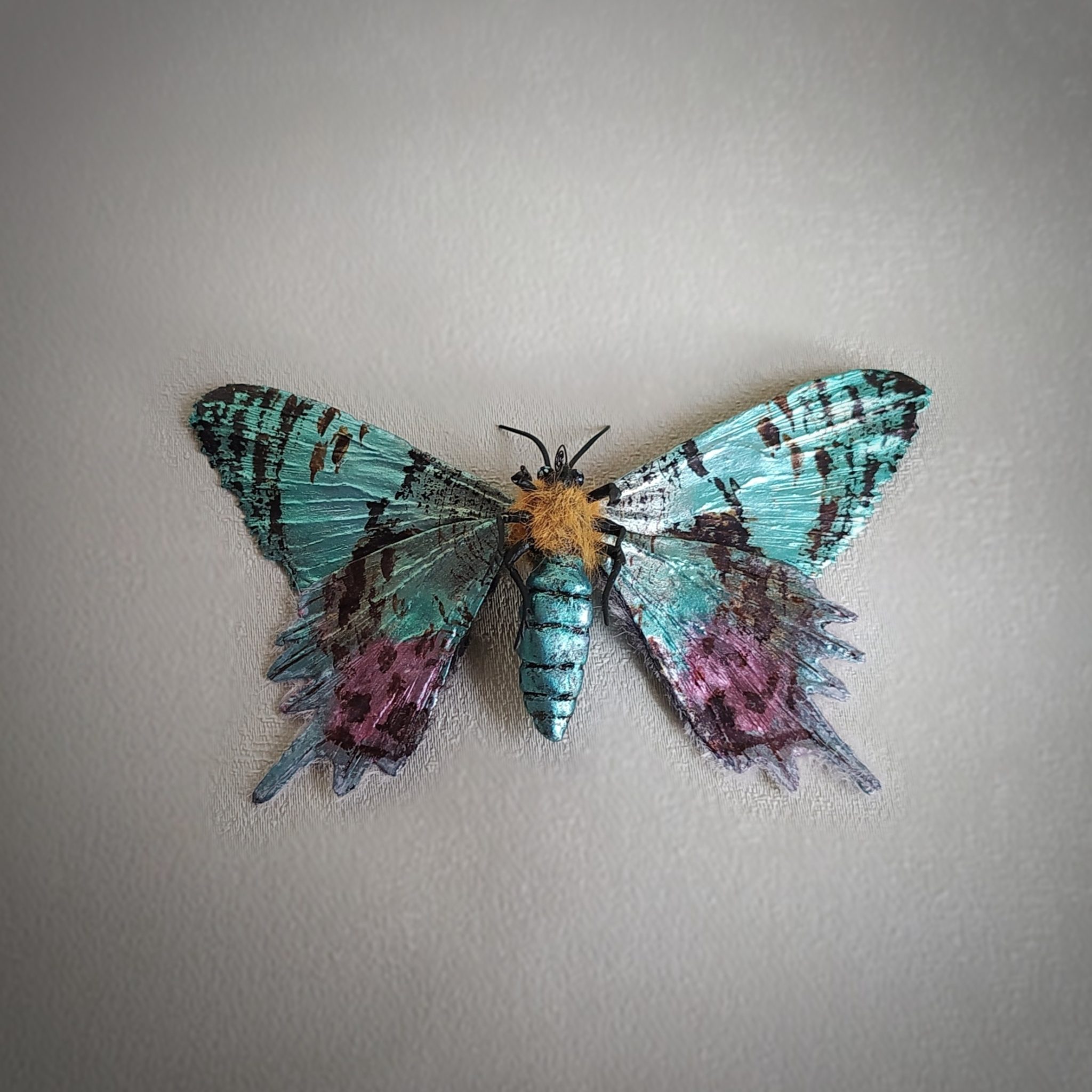 Madagascan sunset moth handmade butterfly - Crealandia