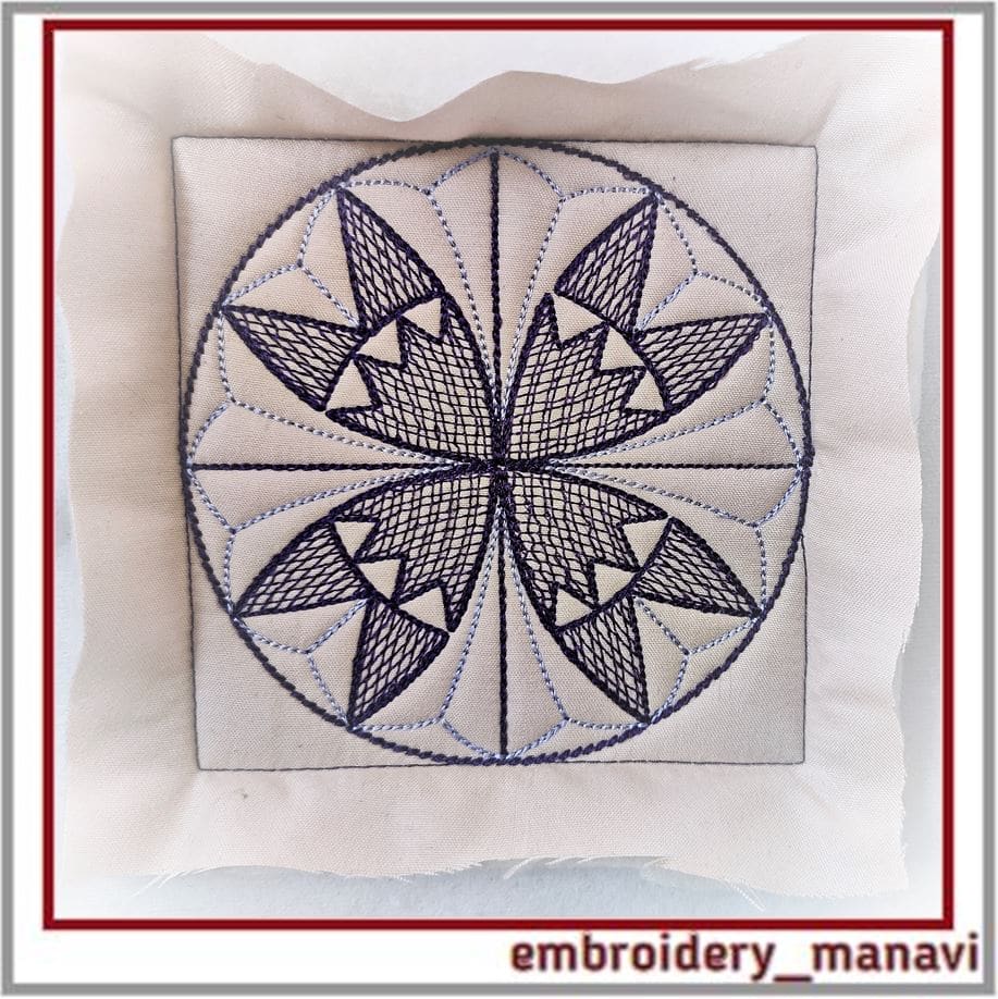 22 Quilt Block Machine Embroidery Designs - 6 Sizes