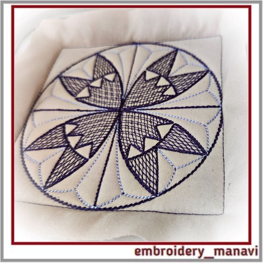 22 Quilt Block Machine Embroidery Designs - 6 Sizes