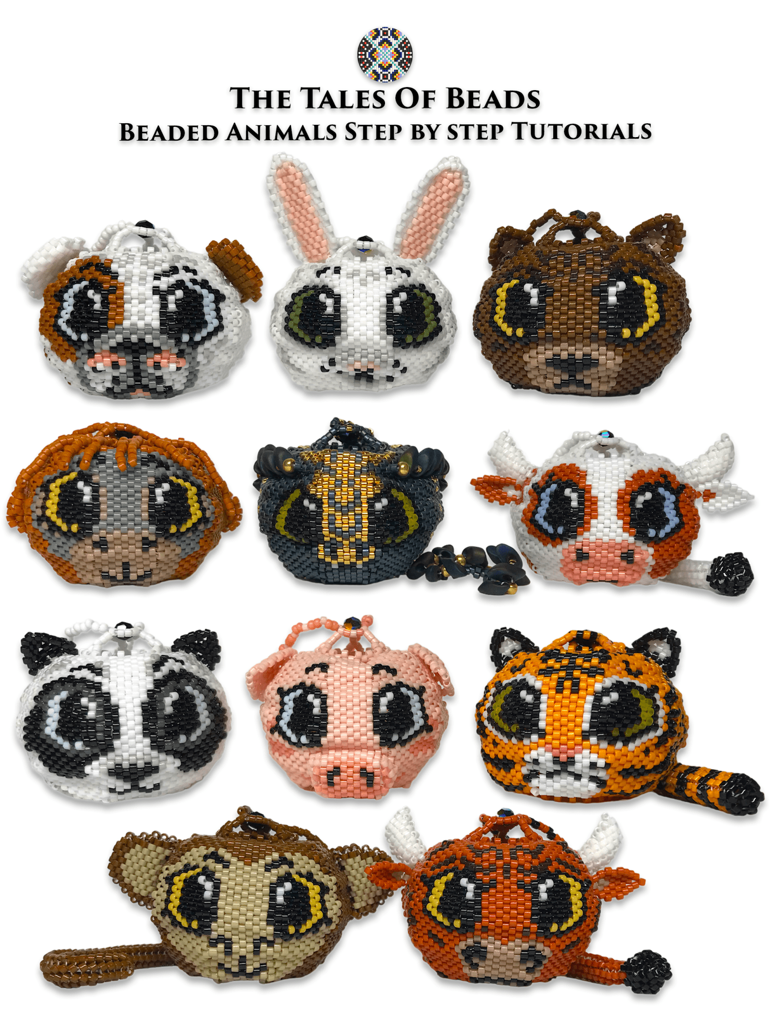 Beaded Eagle Tutorial - Seed Bead Birds of Prey Patterns - Peyote Birds Ornaments - Crealandia