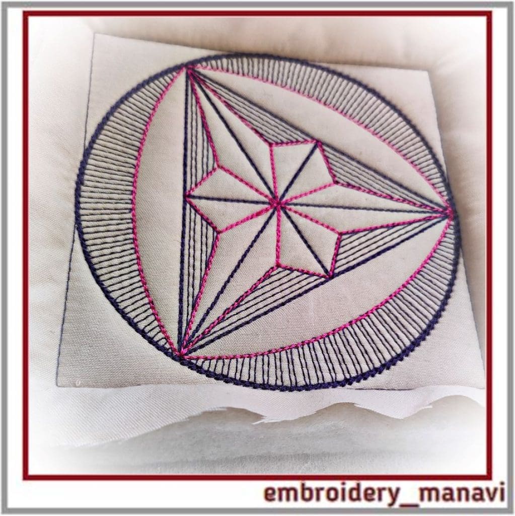 25 Quilt Block Machine Embroidery Designs - 6 Sizes