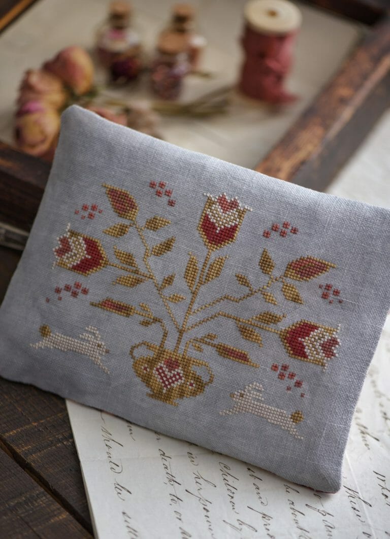 Hooray For Spring PDF Primitive Cross stitch pattern 102X74