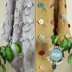 Digital knitting crochet pattern shawl scarf | Tominas-knit – Crealandia