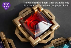 Liyue Pyro vision for genshin cosplay 3d model - Crealandia