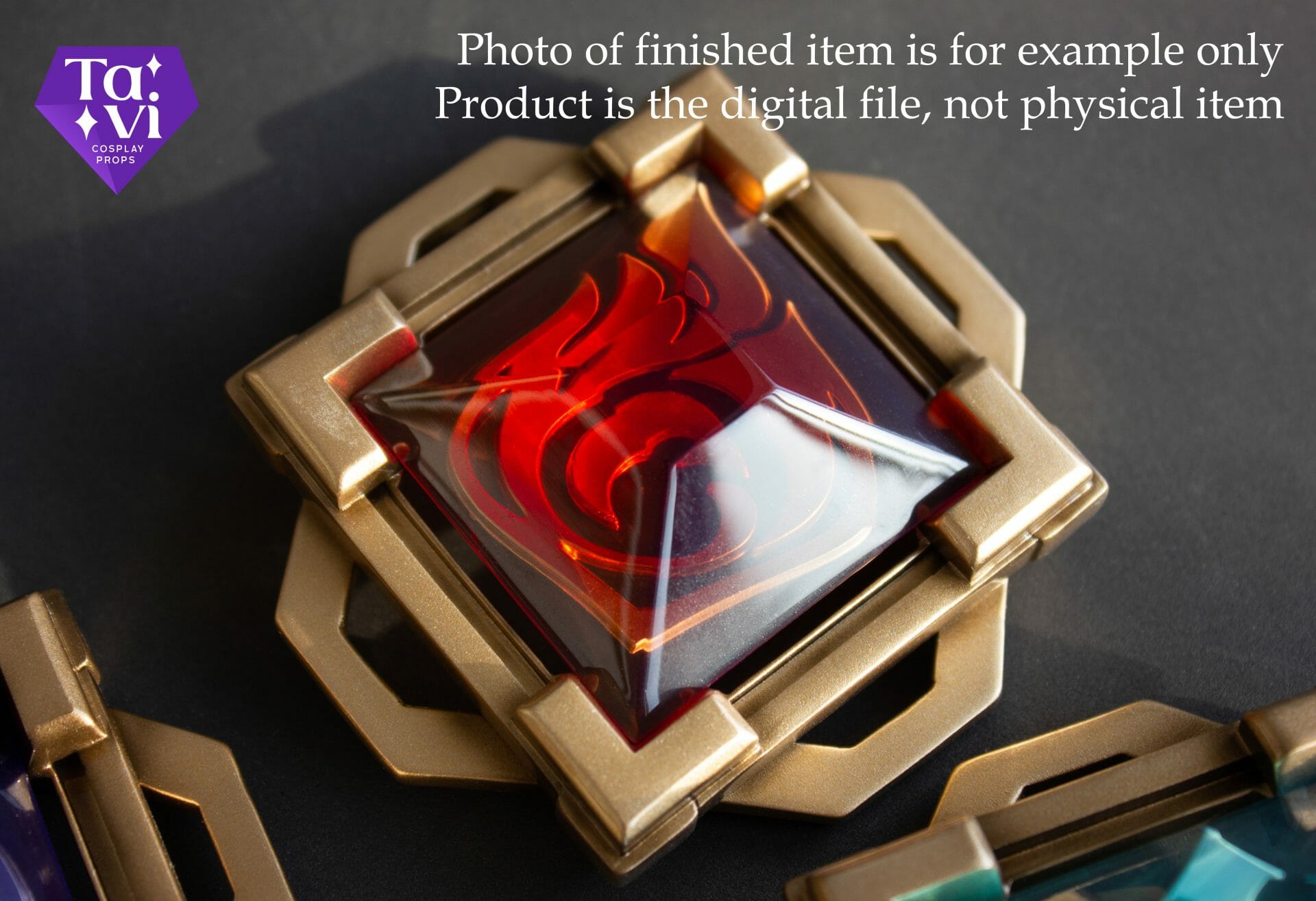 Liyue Pyro vision for genshin cosplay 3d model - Crealandia