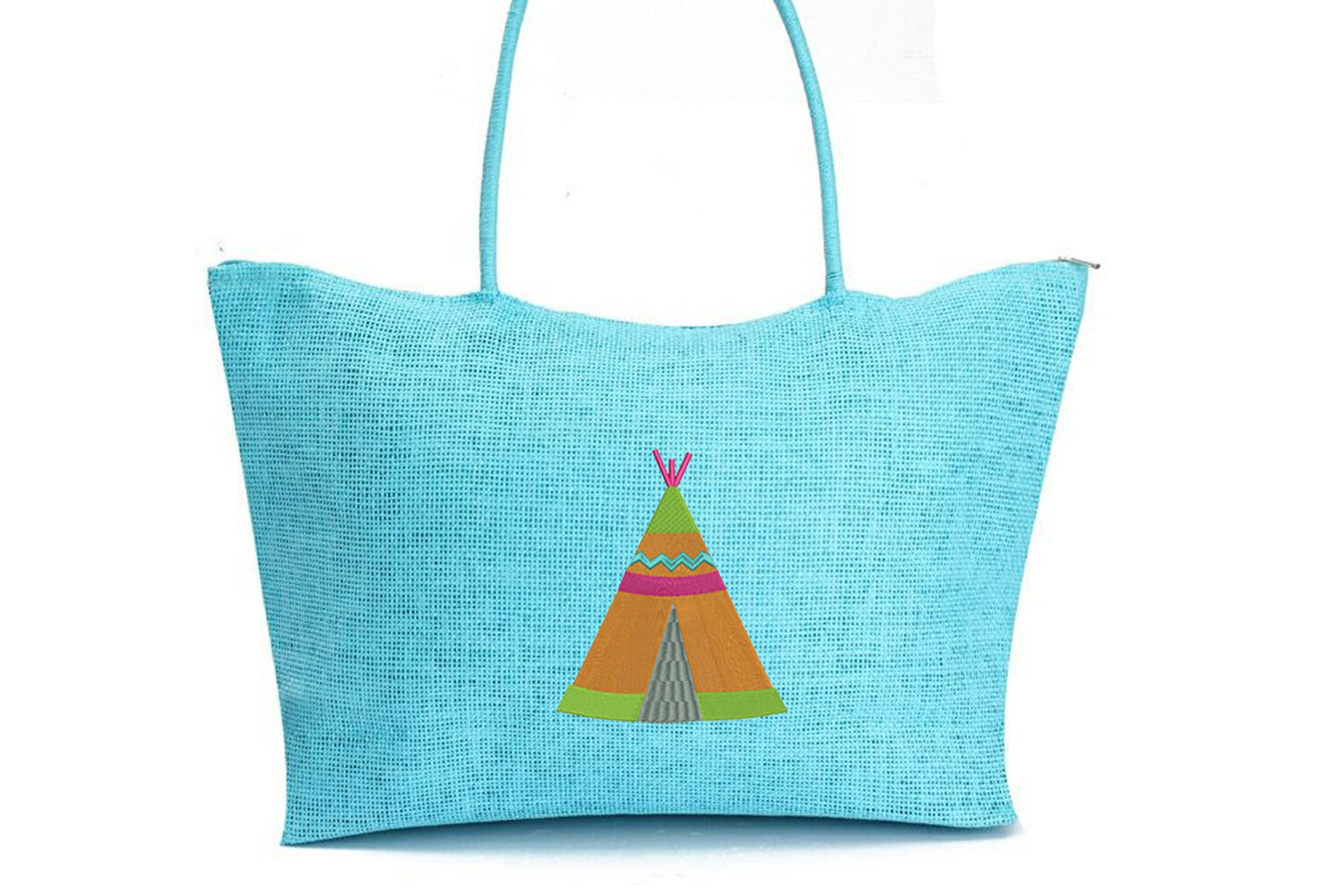 Teepee machine embroidery design wigwam embroidery