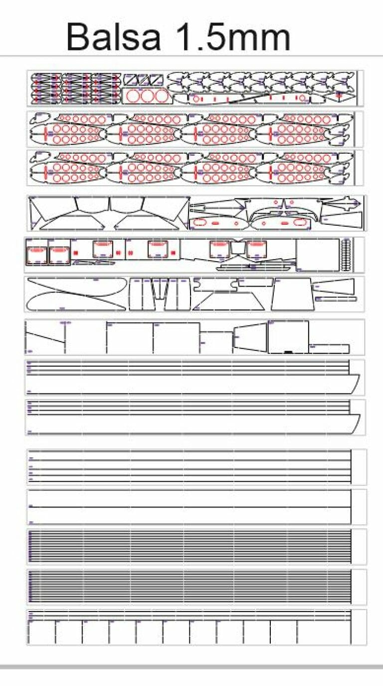 Drawing Piper Super Cub Pa-18 WOOD Version - Crealandia