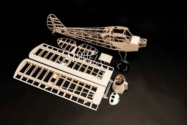 Drawing Piper Super Cub Pa-18 WOOD Version - Crealandia