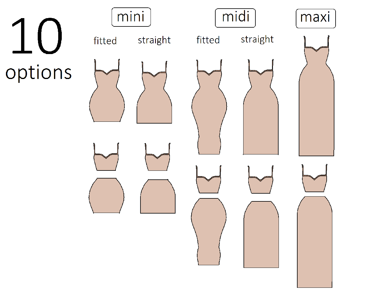 Dress sewing pattern PDF Megan and detailed tutorial - Crealandia