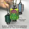 Beaded Lantern Pattern - Irises / Peyote Tutorial Seed Bead Chinese ...