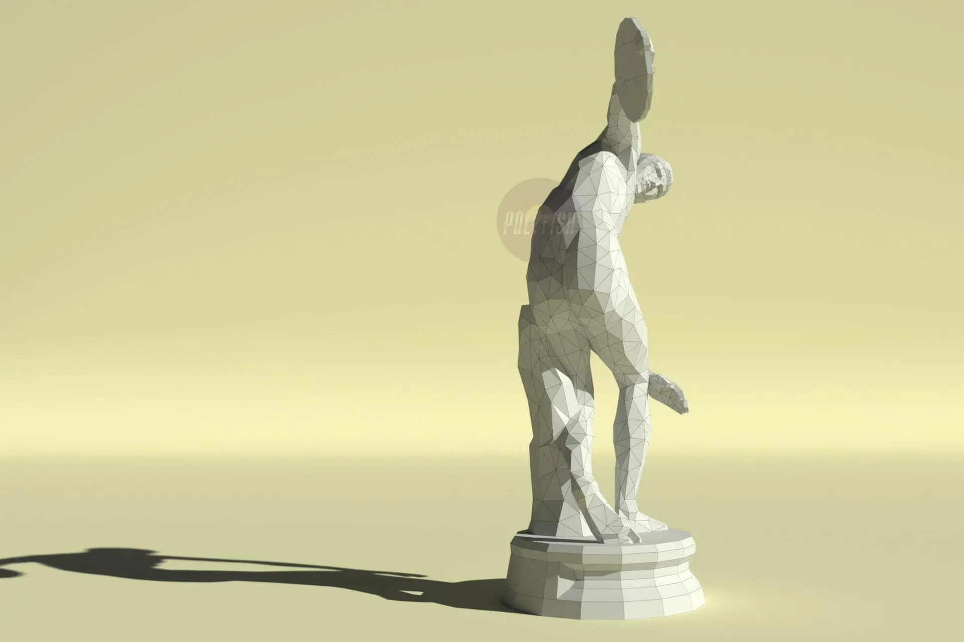 DIY Discobolus template Papercraft PDF - Crealandia