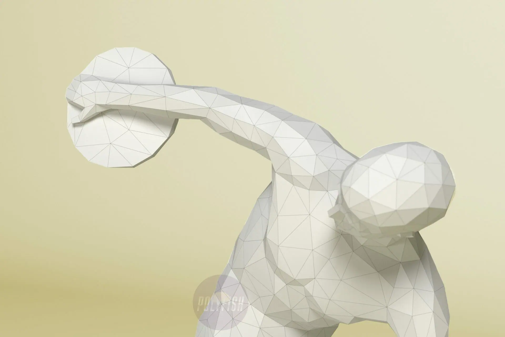 DIY Discobolus template Papercraft PDF - Crealandia