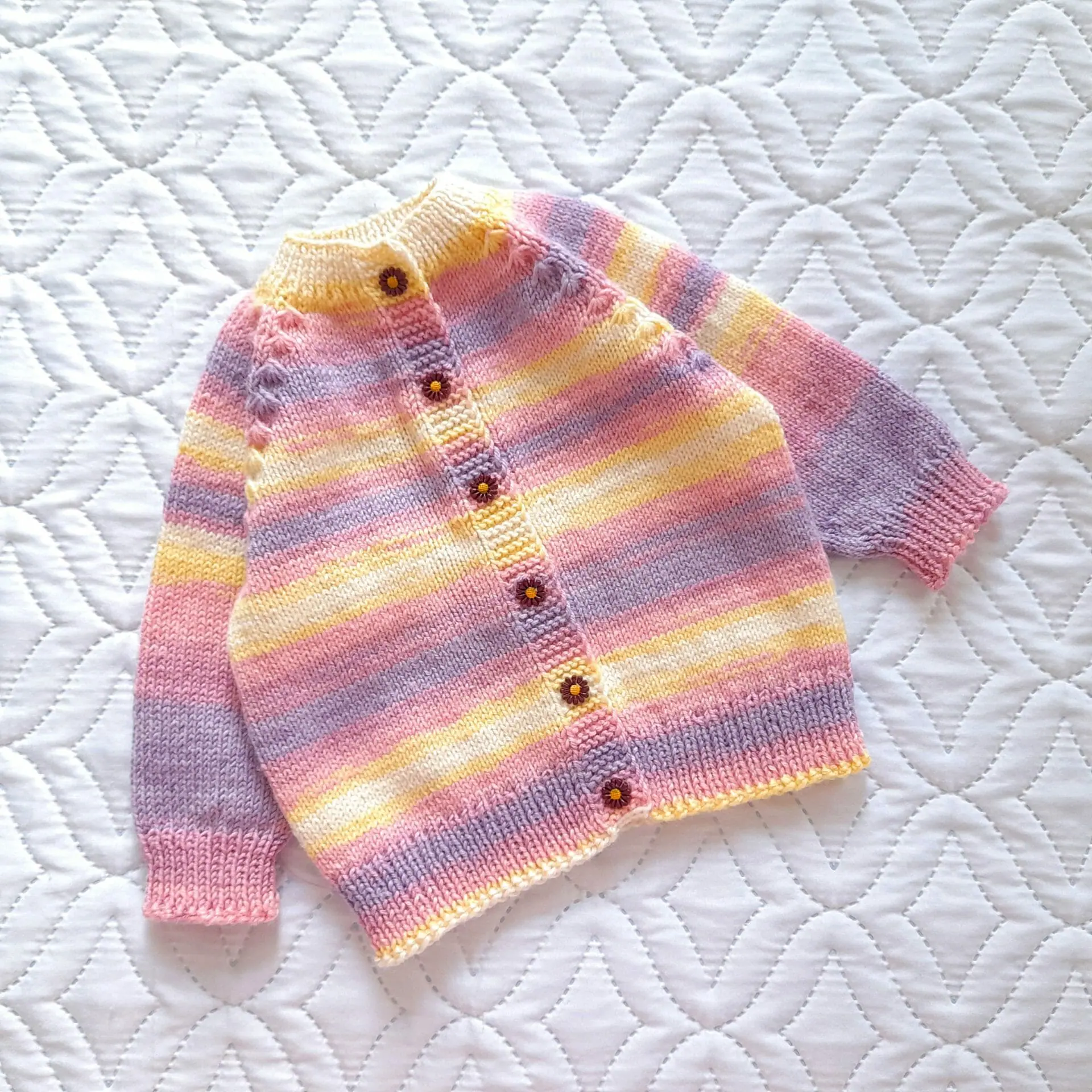 Step-by-Step Baby Cardigan Pattern Vitalina