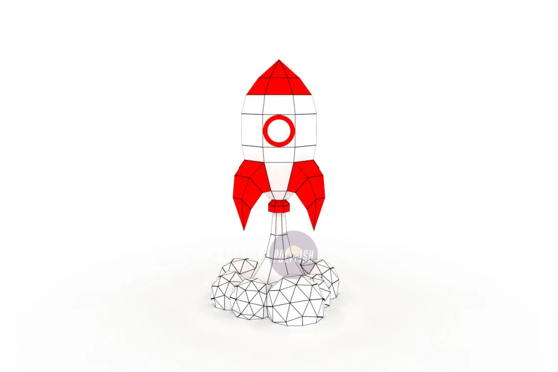 DIY Rocket template Papercraft PDF - Crealandia