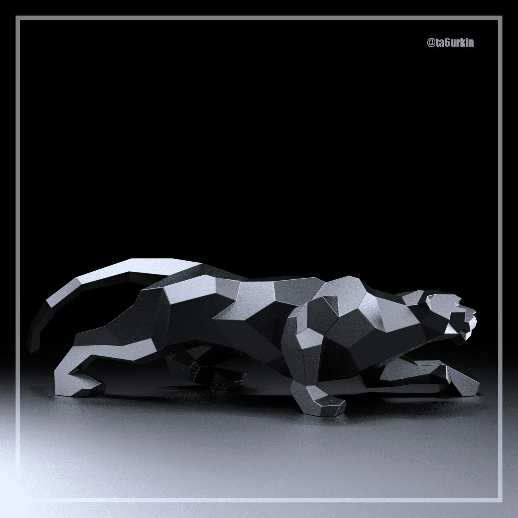 Welding Project Plans Drawings Panther (DXF, PDF) - Crealandia