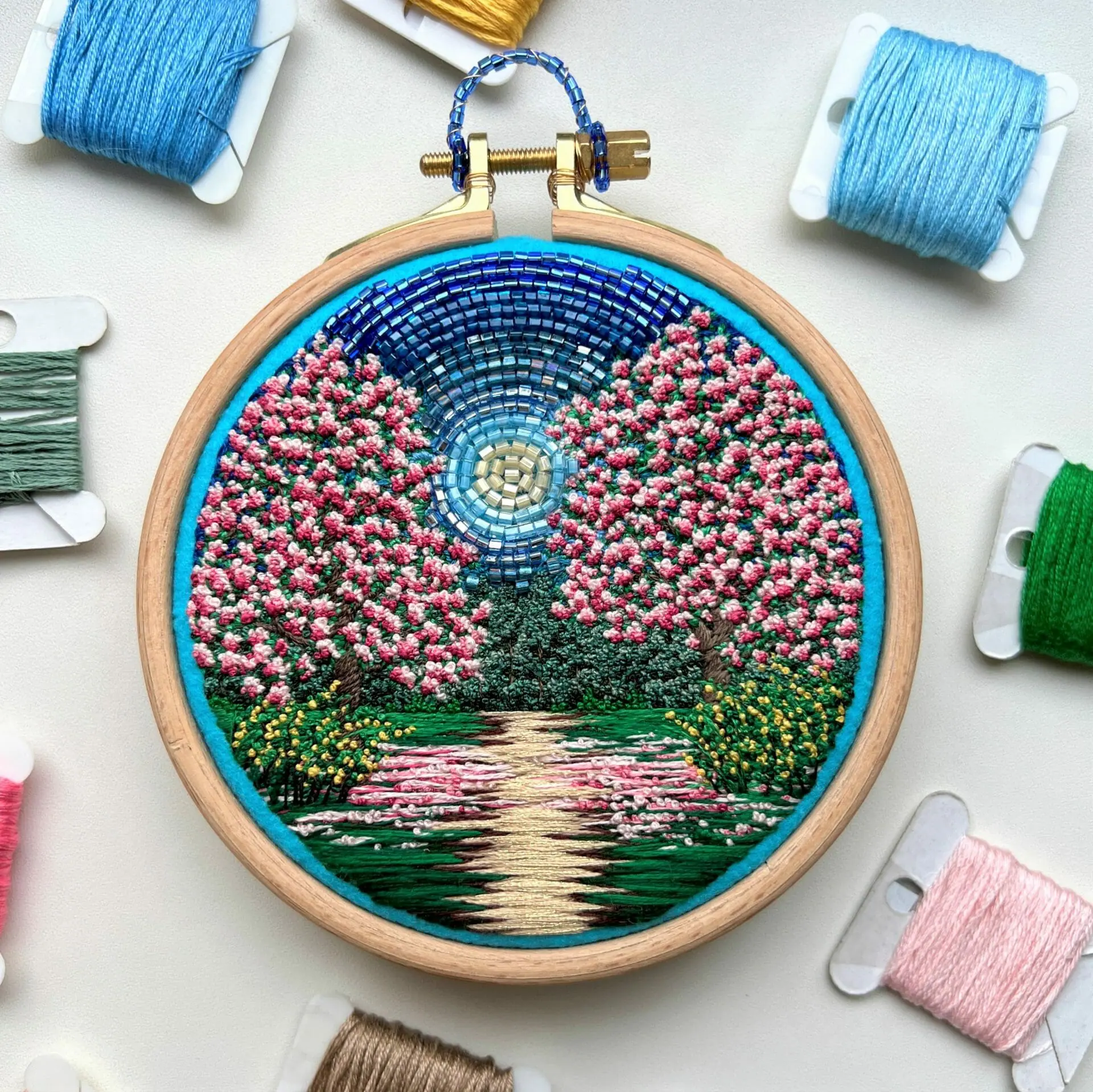 Place Where Secrets Are Kept, hand embroidery work - Crealandia