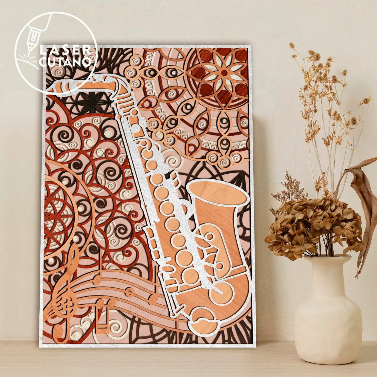 Saxophone Digital Multilayer Layout Cut Files