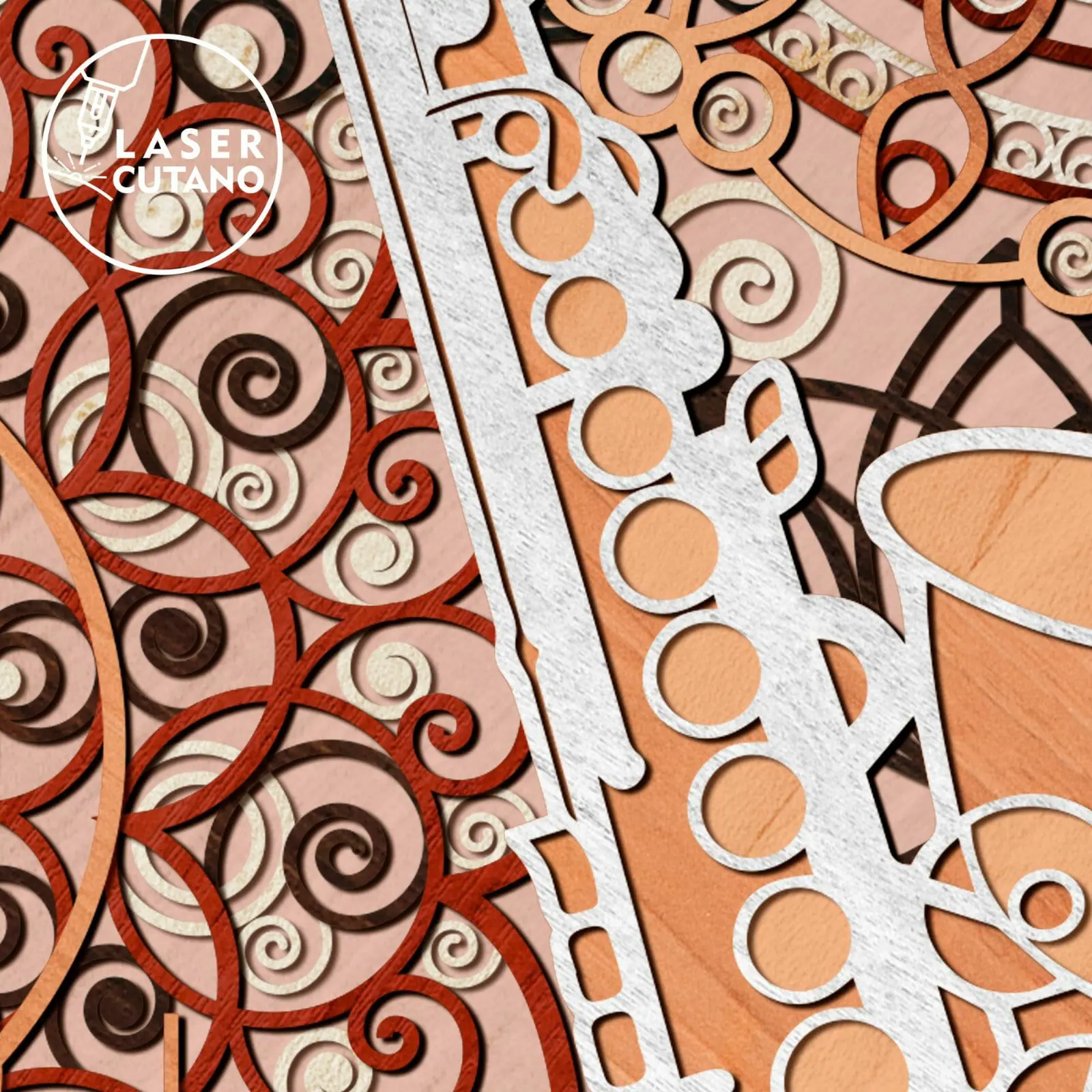 Saxophone Digital Multilayer Layout Cut Files