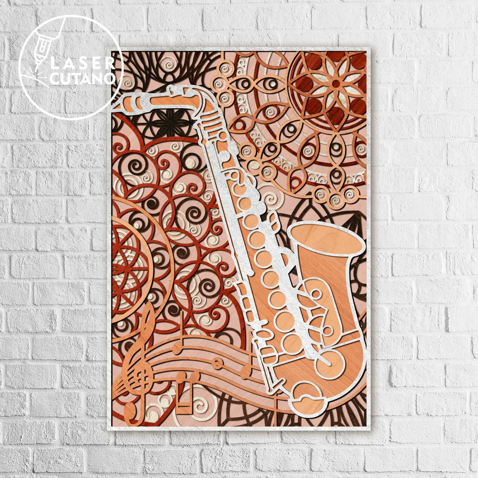 Saxophone Digital Multilayer Layout Cut Files