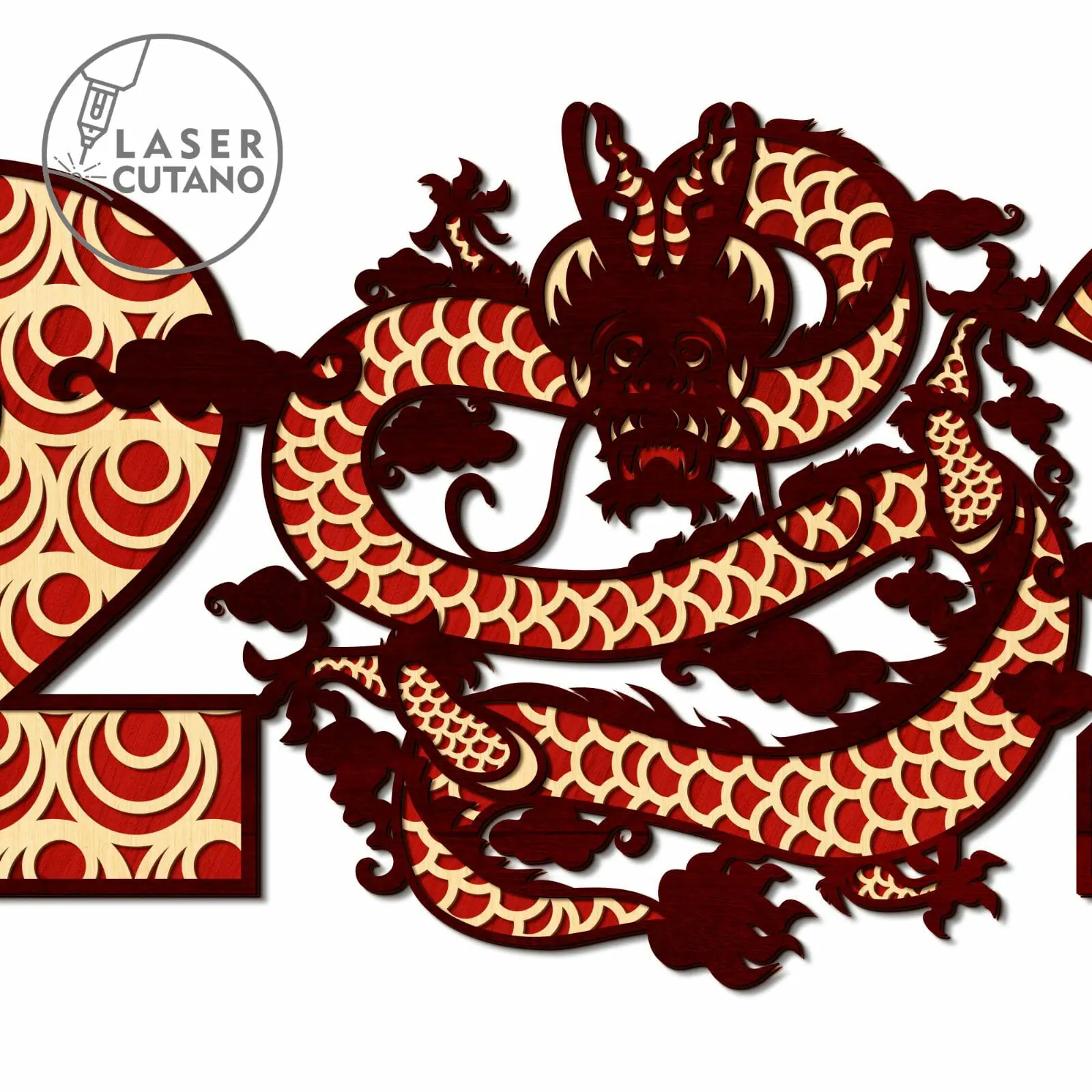 New Year 2024 Multilayer Cut Files