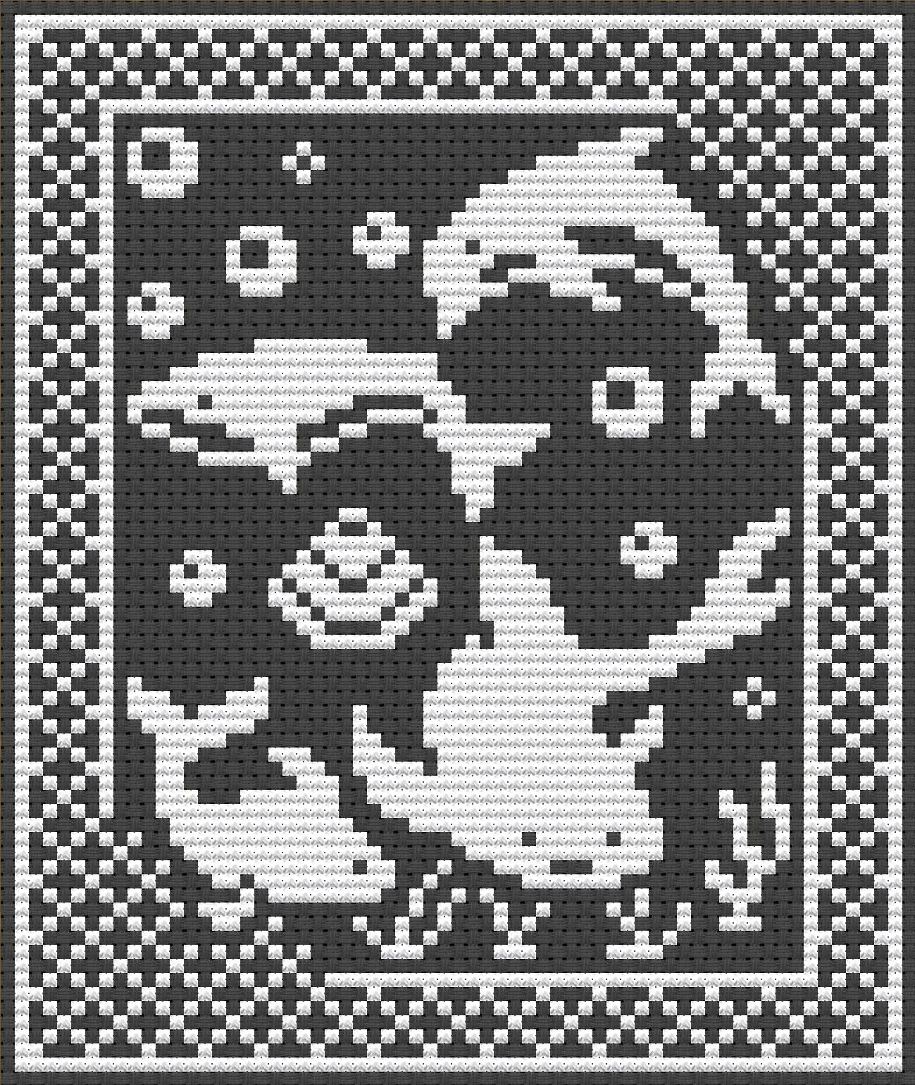 Cross stitch pattern Fish pdf chart embroidery Crealandia