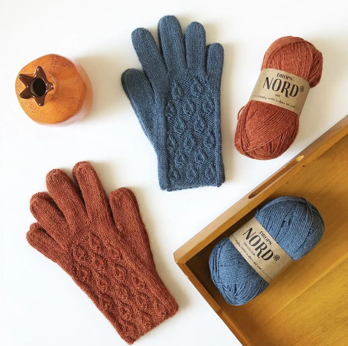 Raindrops Gloves knitting pattern (PDF ENG) - Crealandia Raindrops Gloves knitting pattern (PDF ENG) - Crealandia