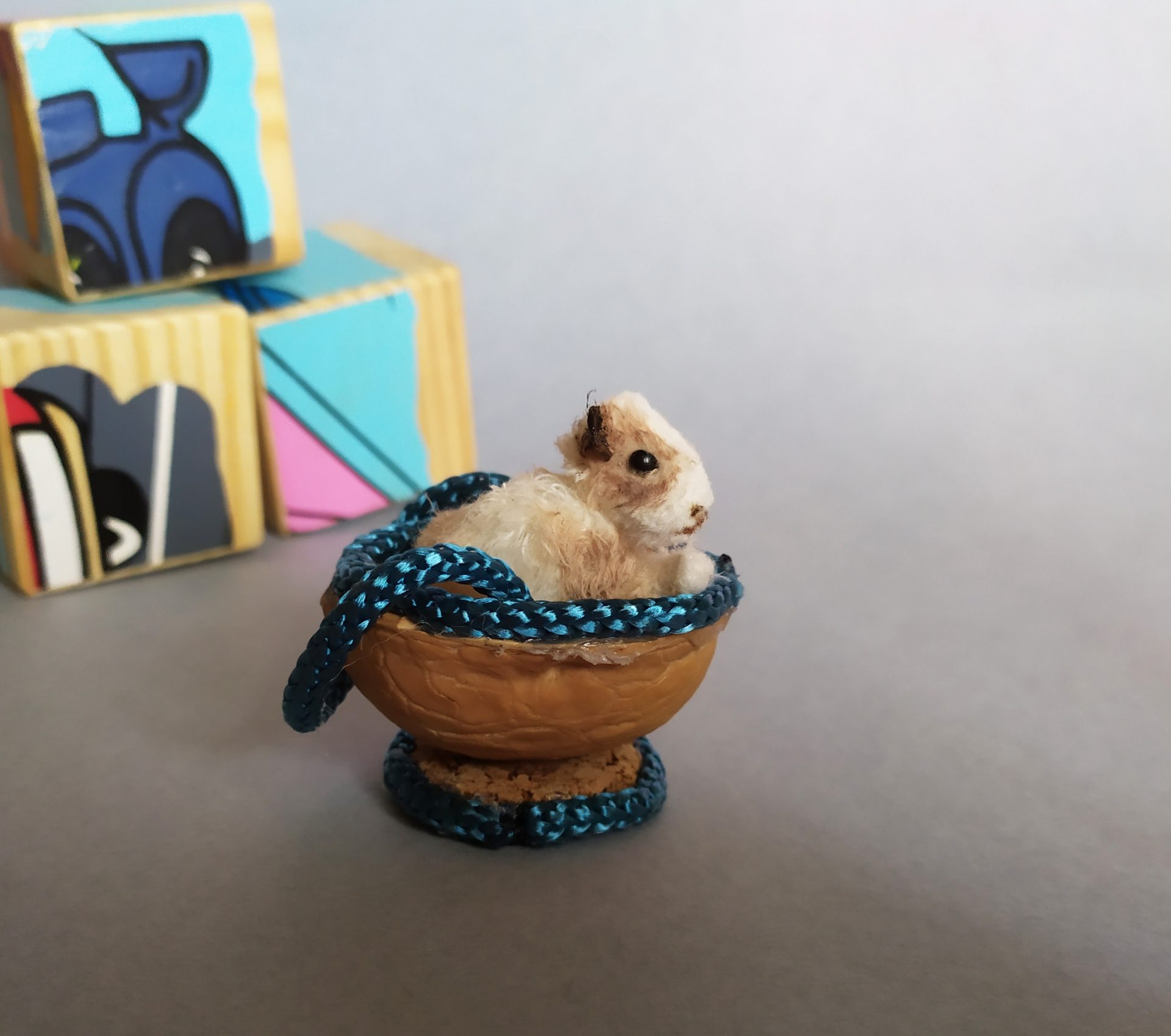 Miniature guinea pig, soft doll handmade toy, soft knitt - Crealandia