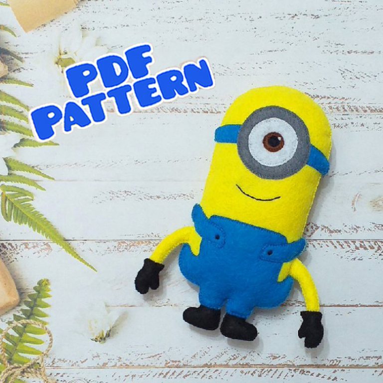 Pattern felt minion PDF Minion ornament pattern - Crealandia