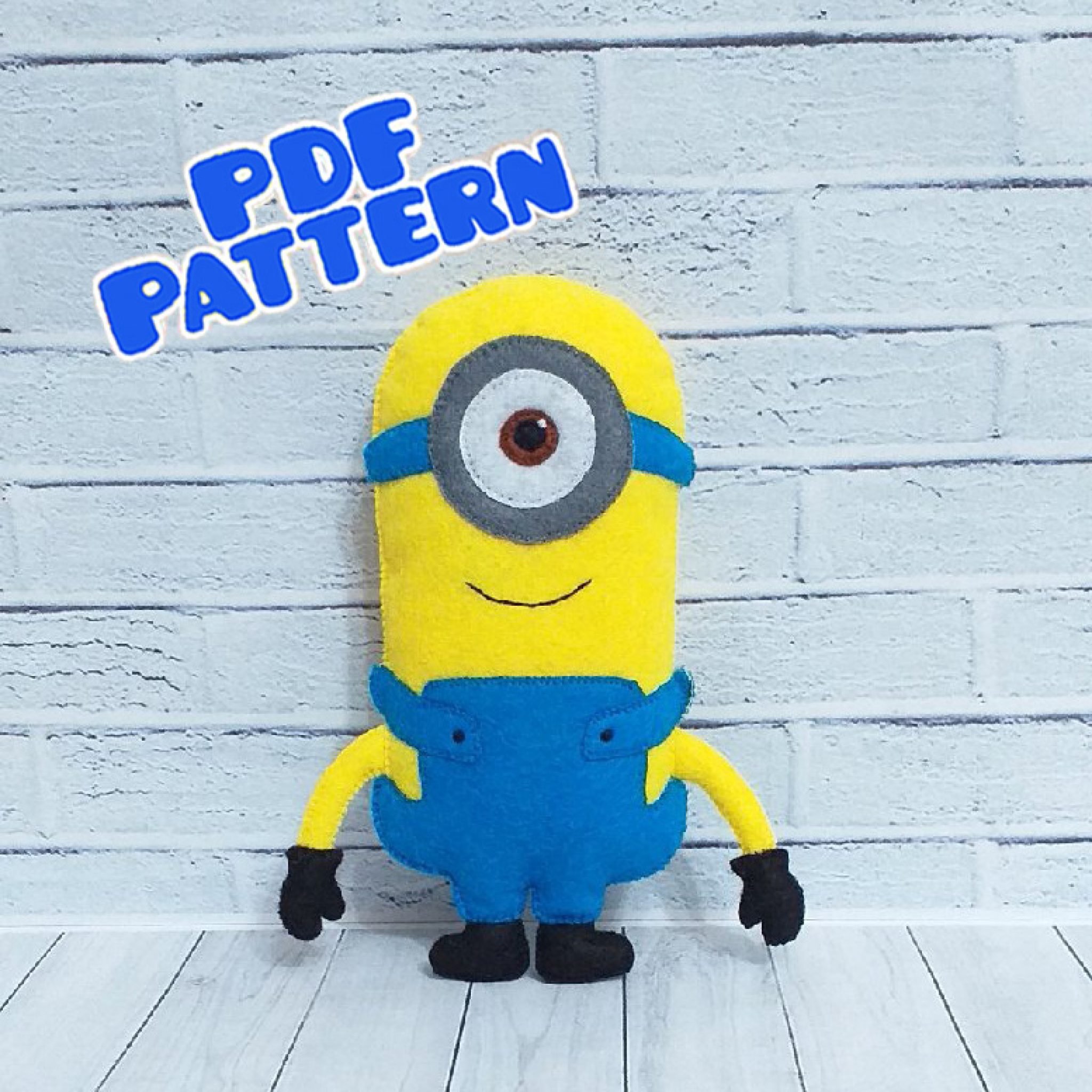 Pattern felt minion PDF Minion ornament pattern - Crealandia