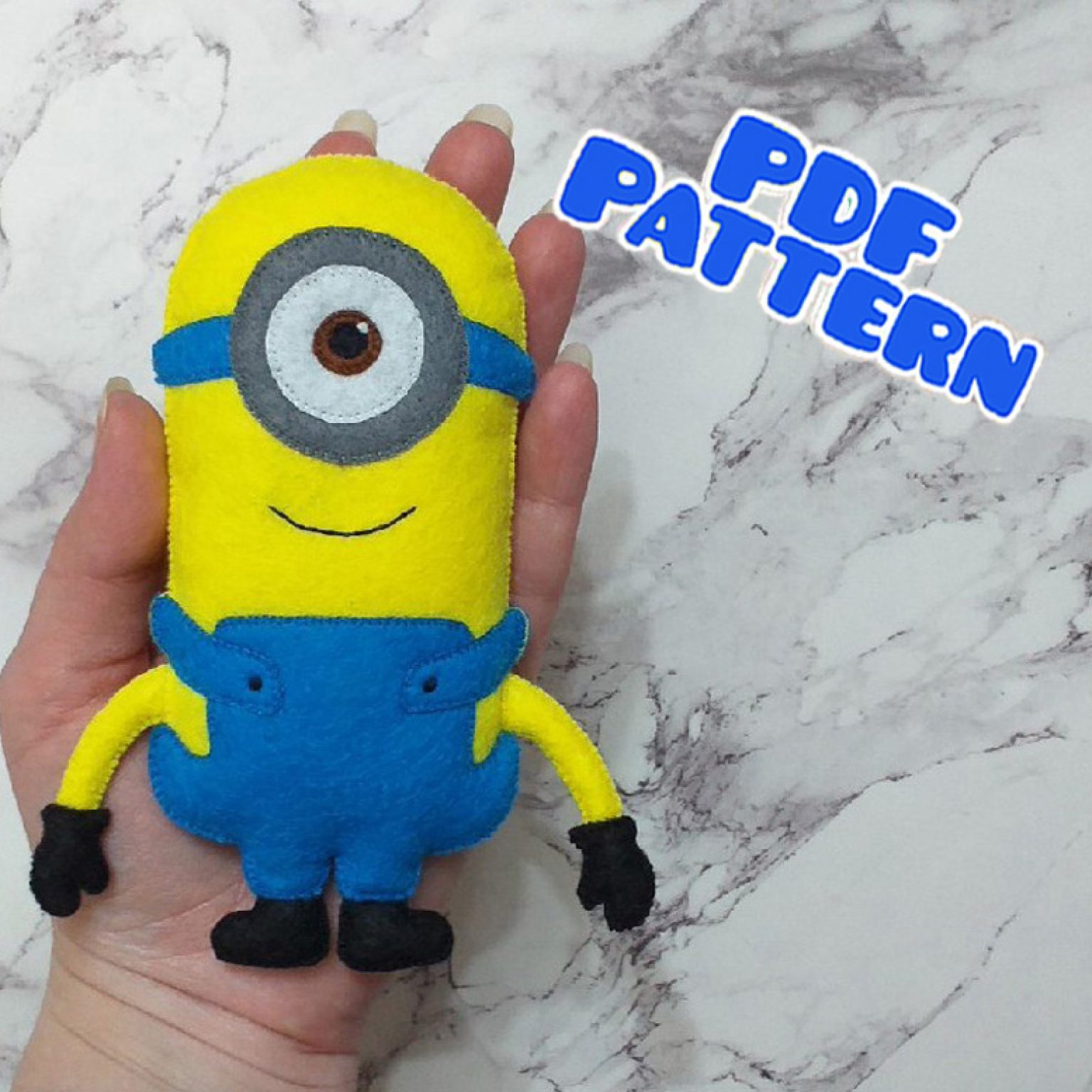 Pattern felt minion PDF Minion ornament pattern - Crealandia