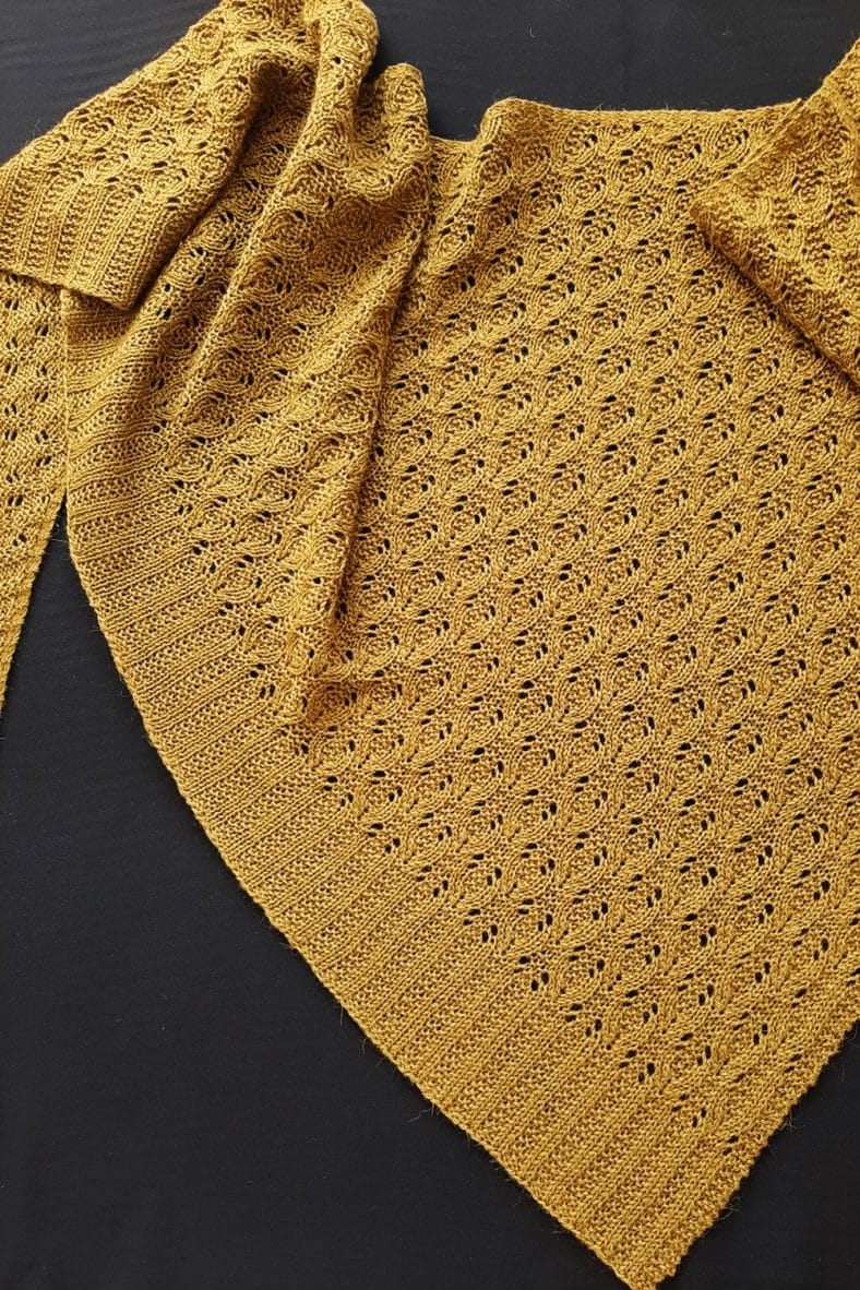 Warmth Asymmetrical Shawl Knitting Pattern Create Easy Scarf