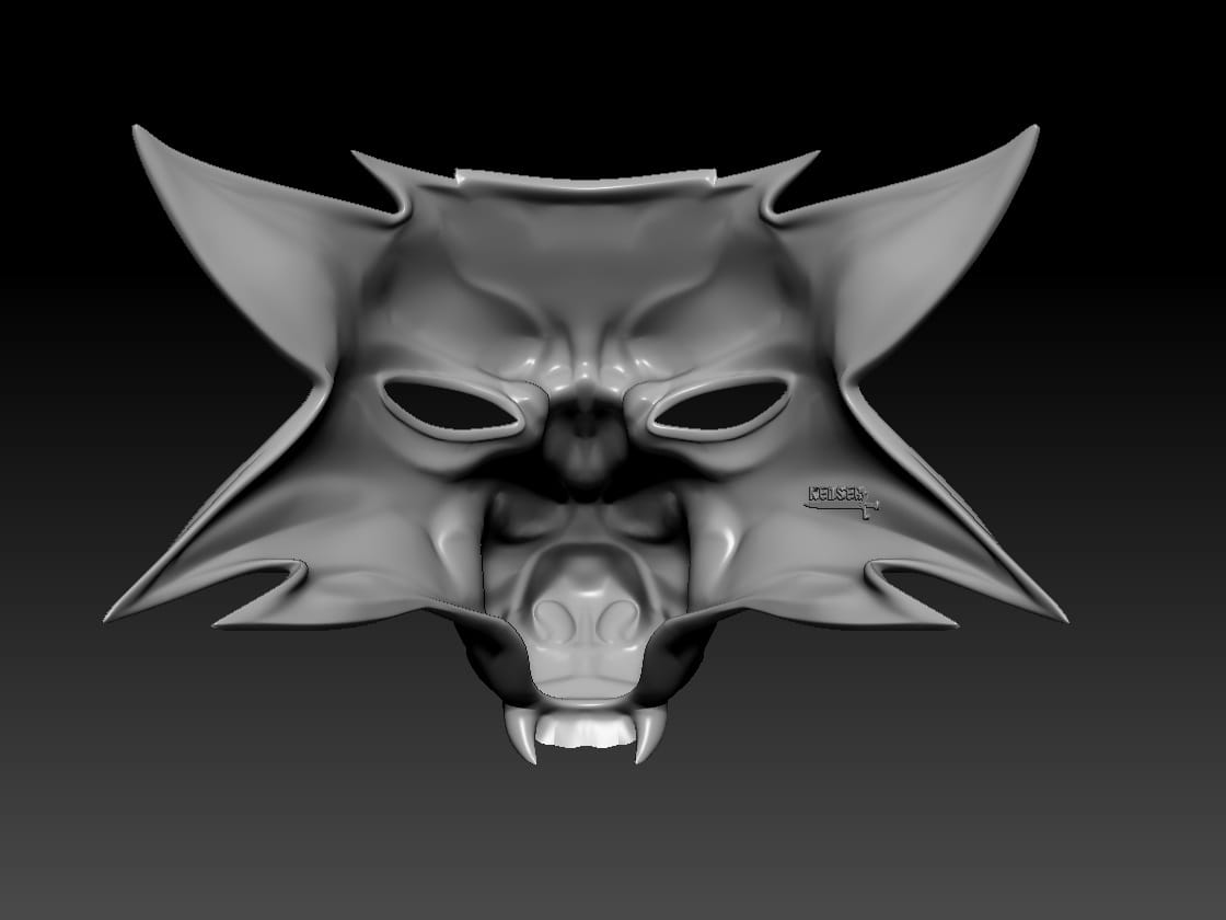 Witcher 3 Triss and Geralt wolf mask[3D Print files] - Crealandia